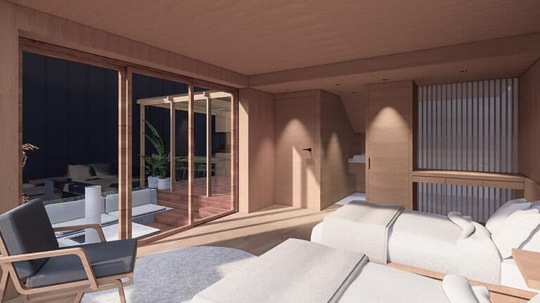 Prefab A-Frame Steel House - Apex Cabin by Deep Blue Home