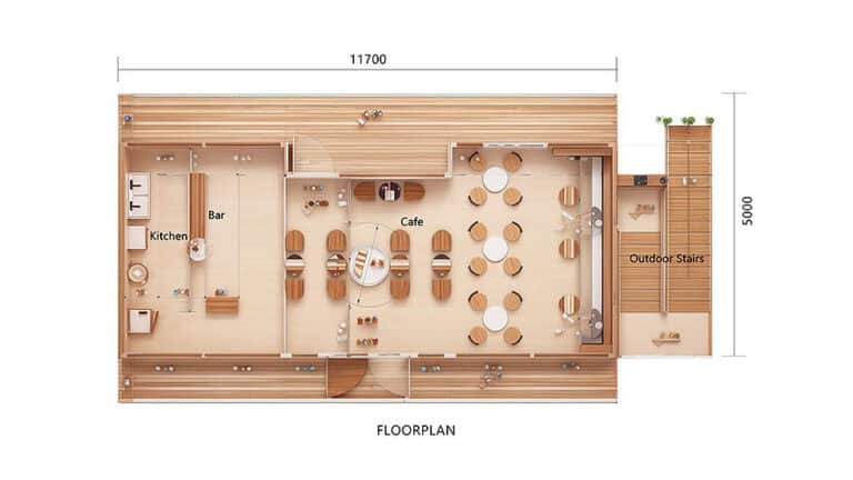 Kafe Taman Mingshan | Desain Prefab Cerdas dan Berkelanjutan