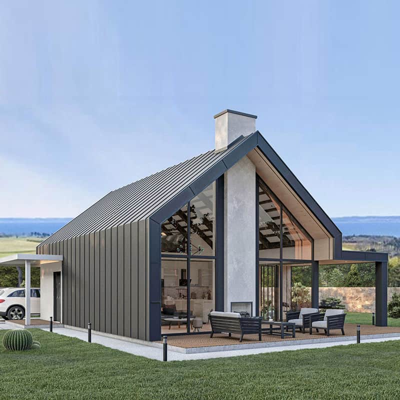 Nancy House: A Modern Light Steel Prefabricated Cabin