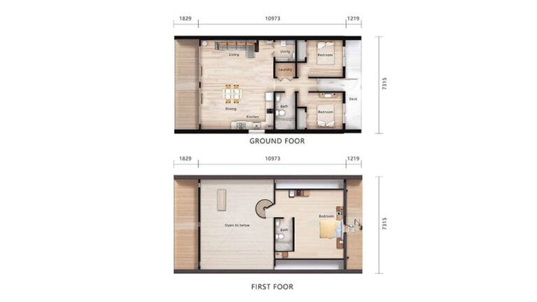 Stylish Prefab Cabin with Loft | Tiny Home | Tirana House